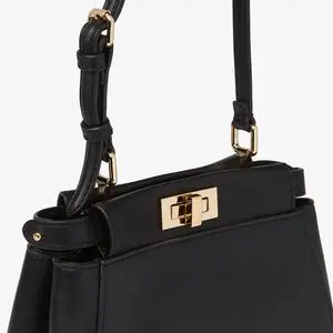 Fendi My Peekaboo Xs Black Leather Bag